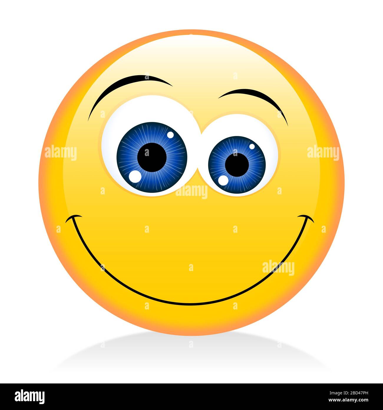 Emoji, emoticon - happy Stock Photo - Alamy