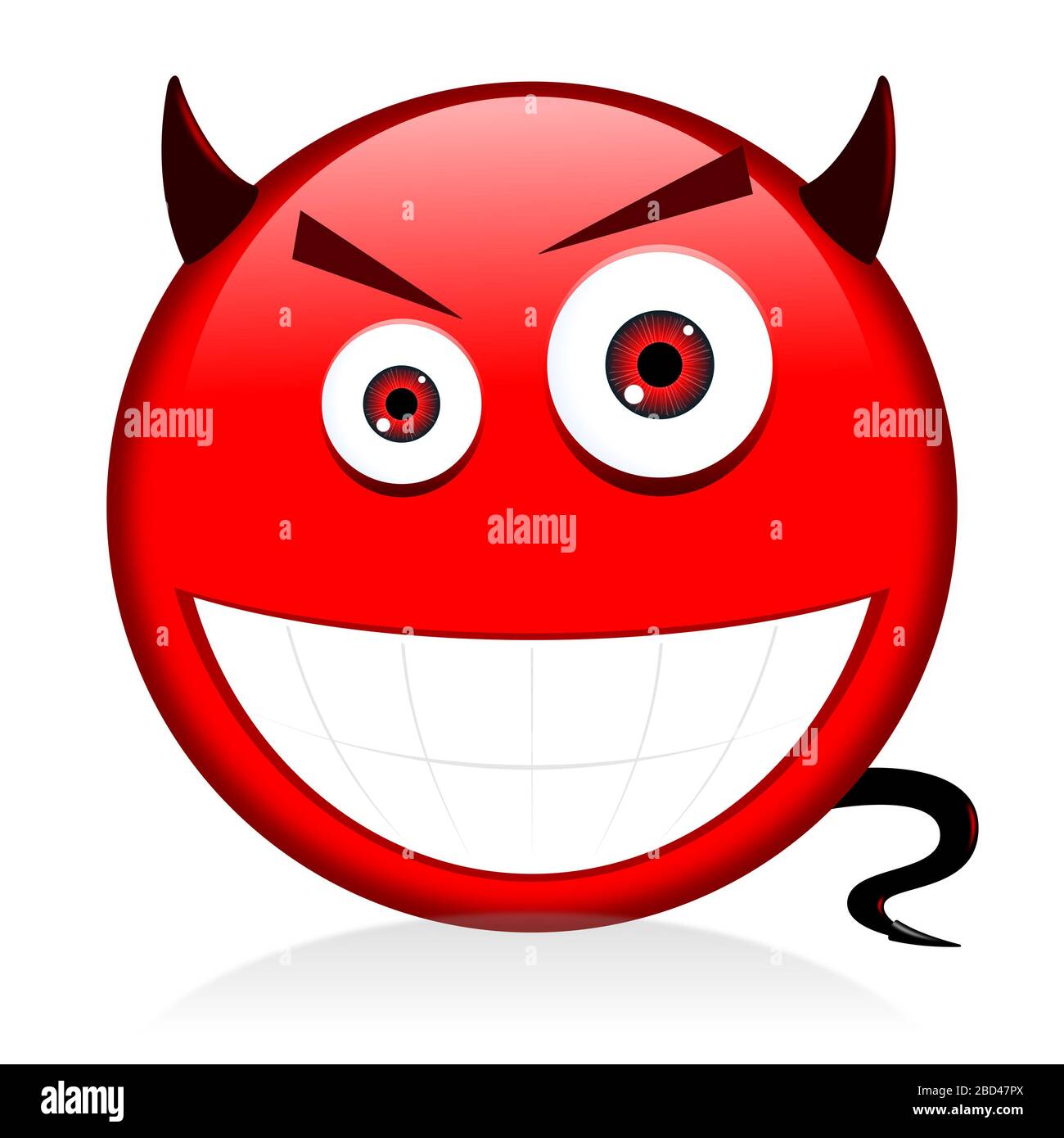 Emoji, emoticon - devil Stock Photo - Alamy