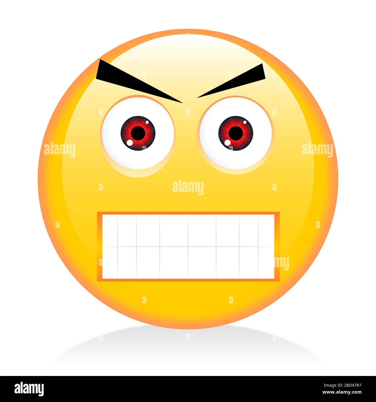 Emoji, emoticon - angry, anger Stock Photo - Alamy