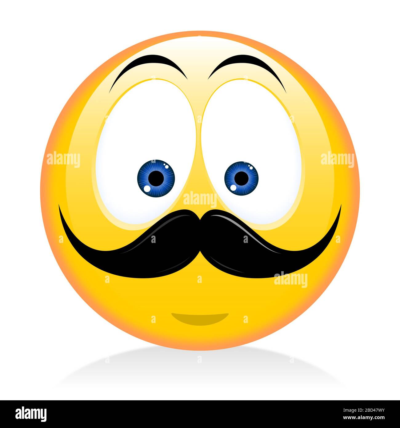 Smiley Face With Sunglasses And Mustache