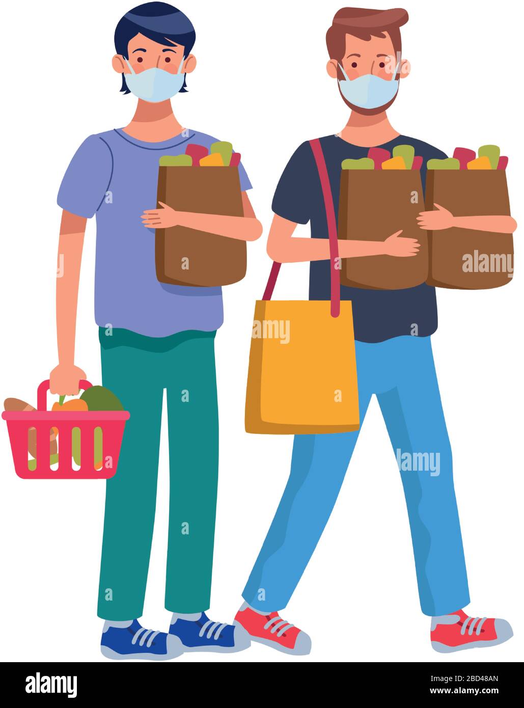 Masks in plastic bag Stock Vector Images - Alamy