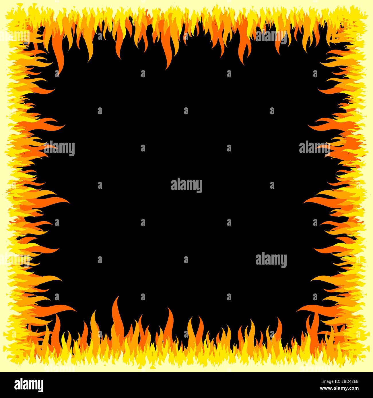 Fire flames border hi-res stock photography and images - Alamy