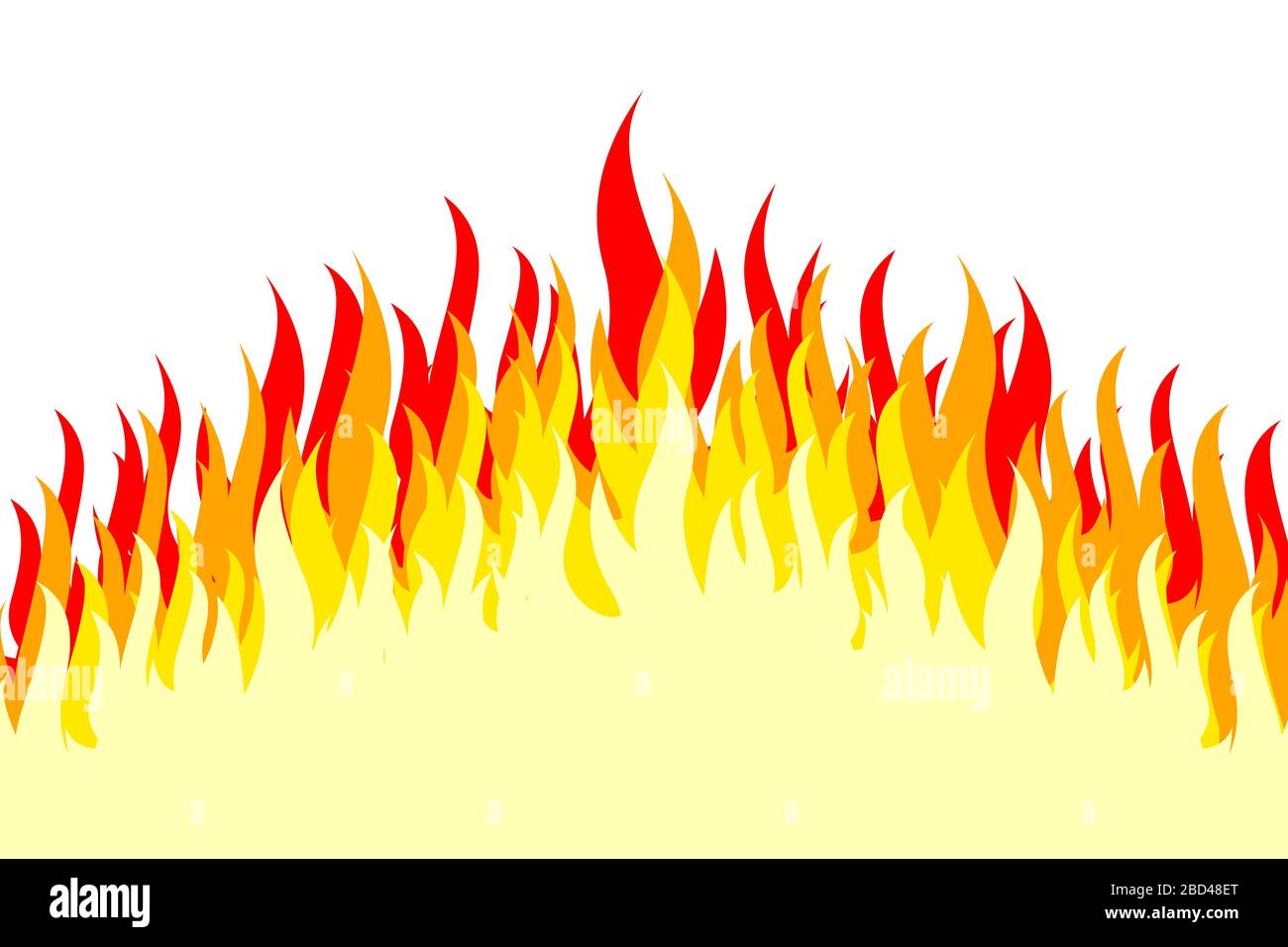 Fire illustration - white background Stock Photo - Alamy