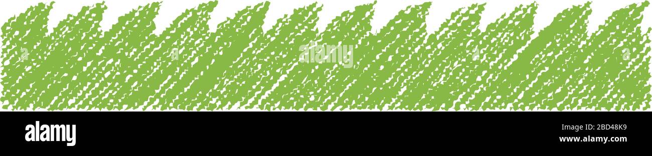Grass illustration (handwriting style / Colored pencil stroke Stock ...