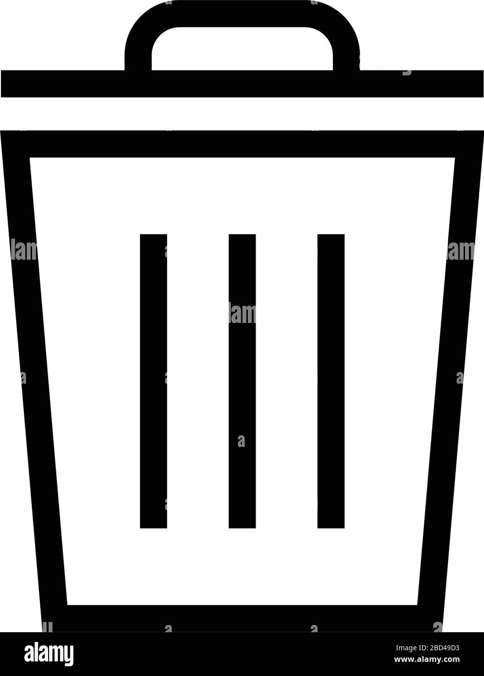 Recycling simple line icon Cut Out Stock Images & Pictures - Alamy