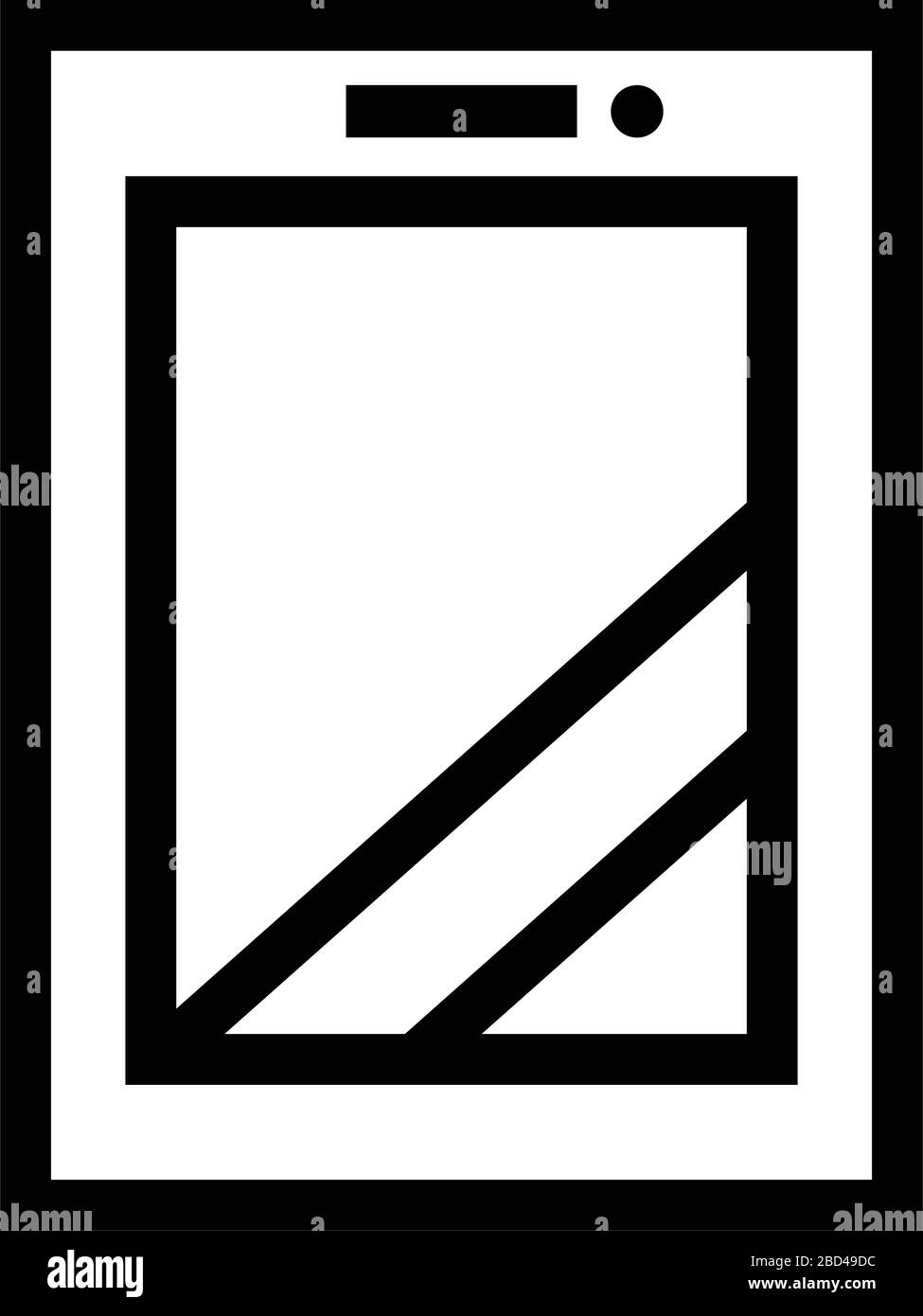 thin line sharp vector icon / smartphone, mobile phone, device Stock ...