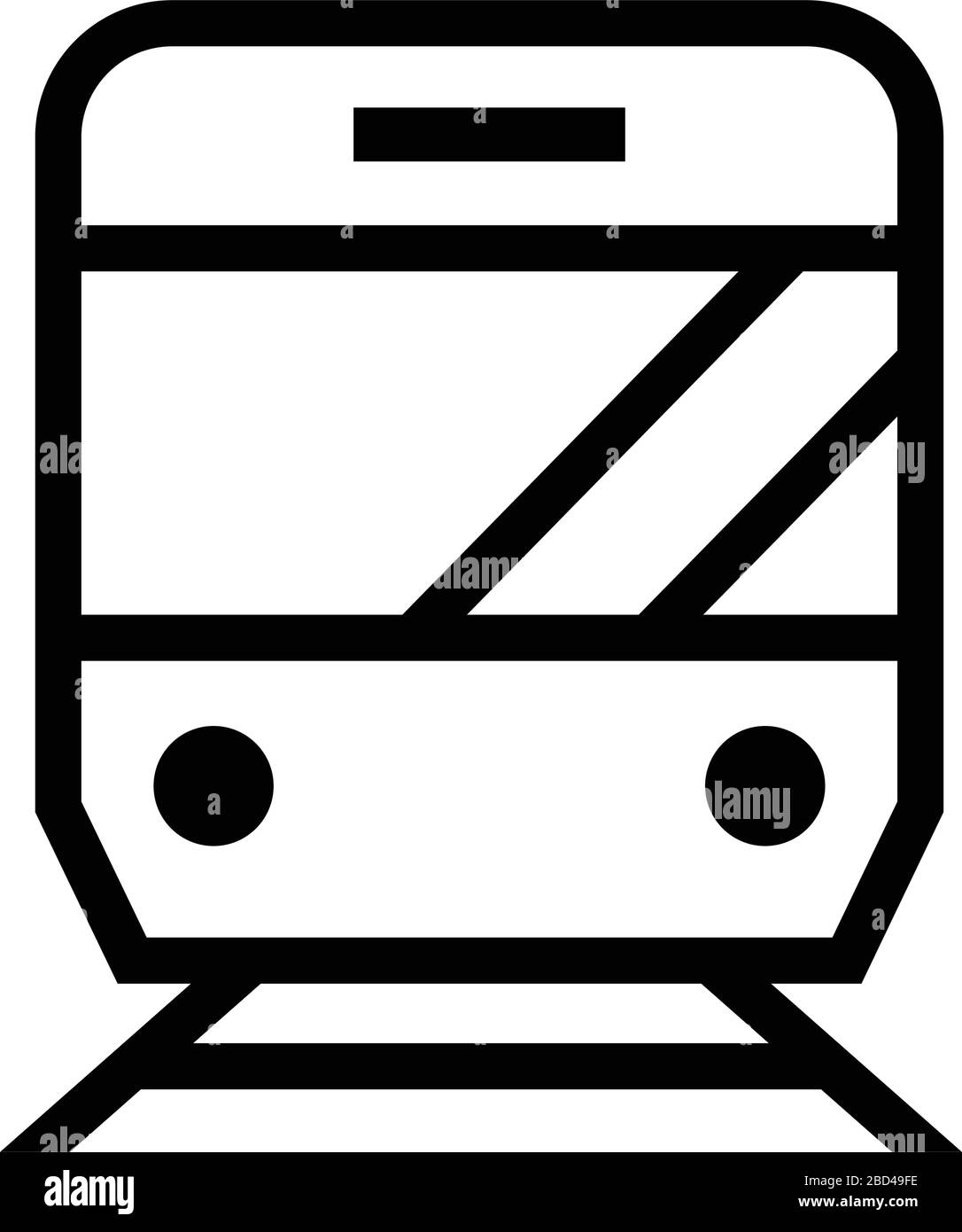 thin line sharp vector icon / train, transport, railway Stock Vector ...