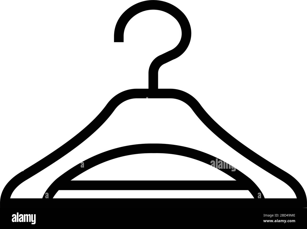 Hanger icon line simple Cut Out Stock Images & Pictures - Alamy