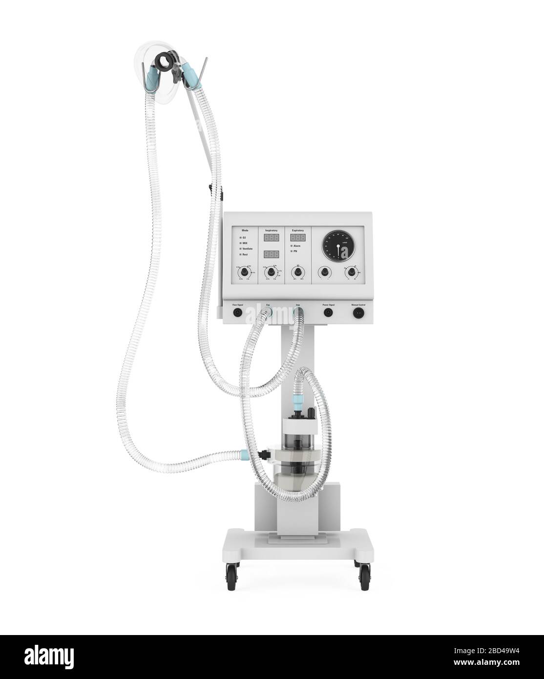 Clinic ventilator medical machine Cut Out Stock Images & Pictures - Alamy