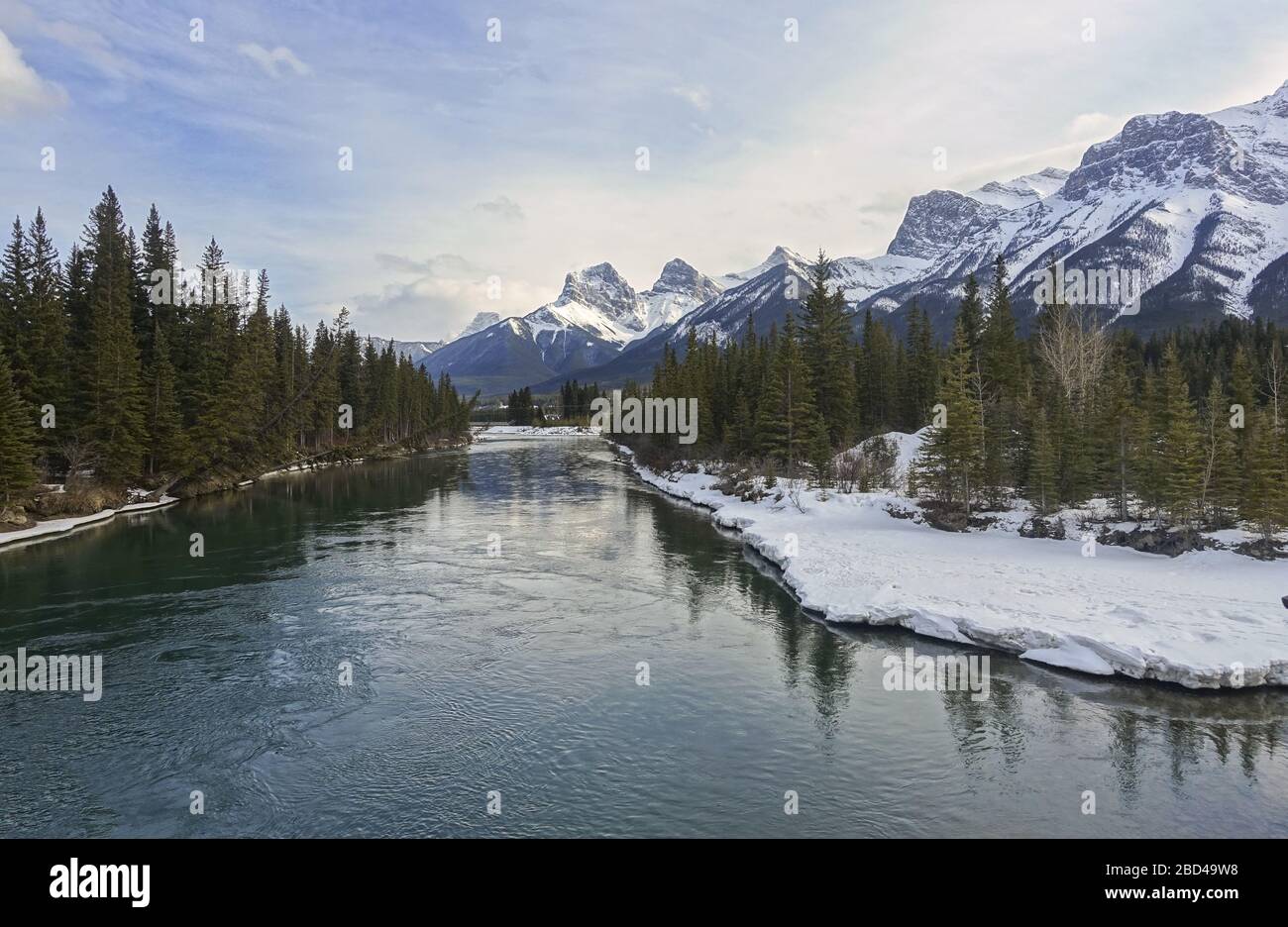 Canmore alberta canada bridge hi-res stock photography and images - Alamy