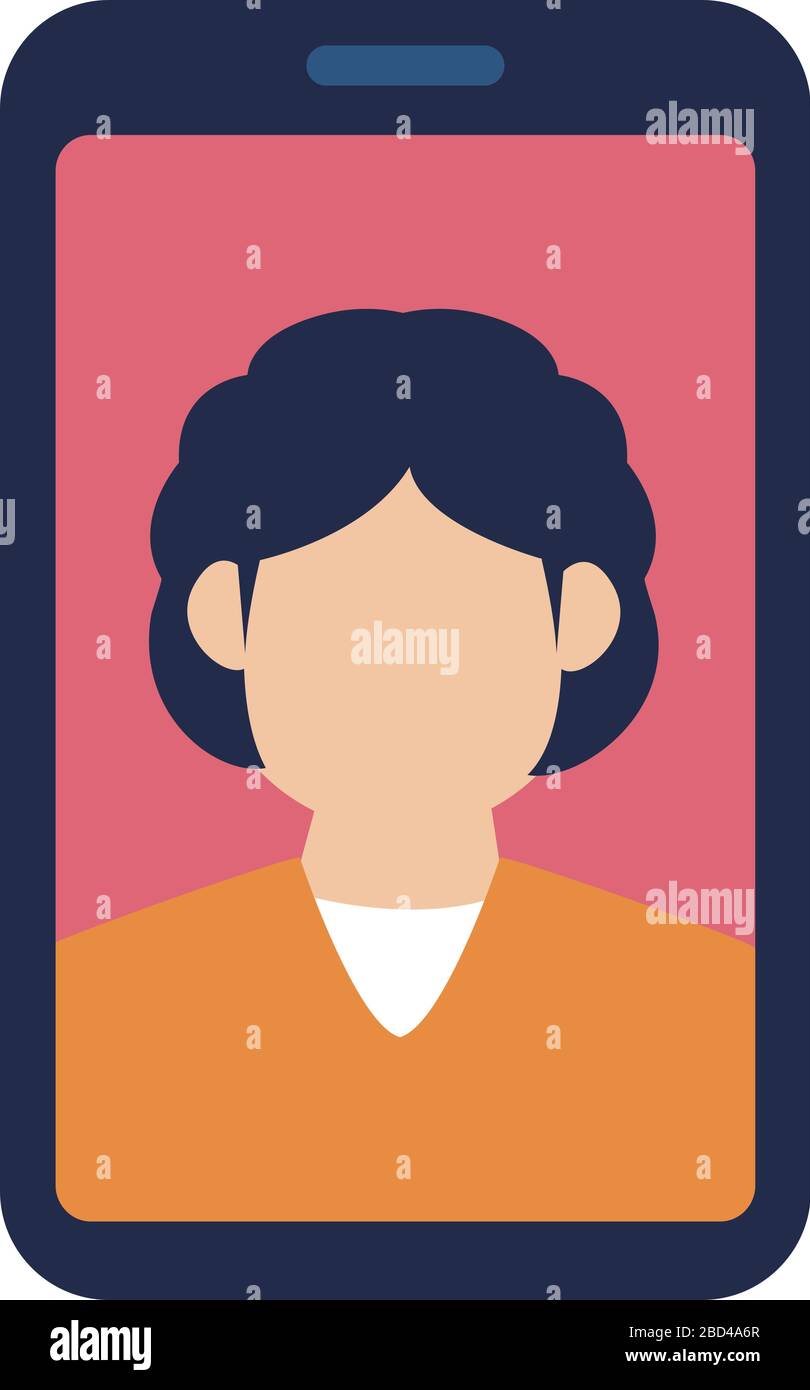 smartphone video call vector illustration Stock Vector Image & Art - Alamy