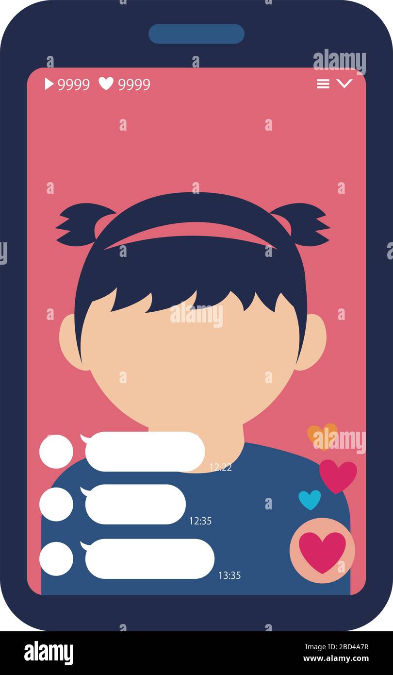 smartphone live video ( live chat ) vector illustration Stock Vector ...