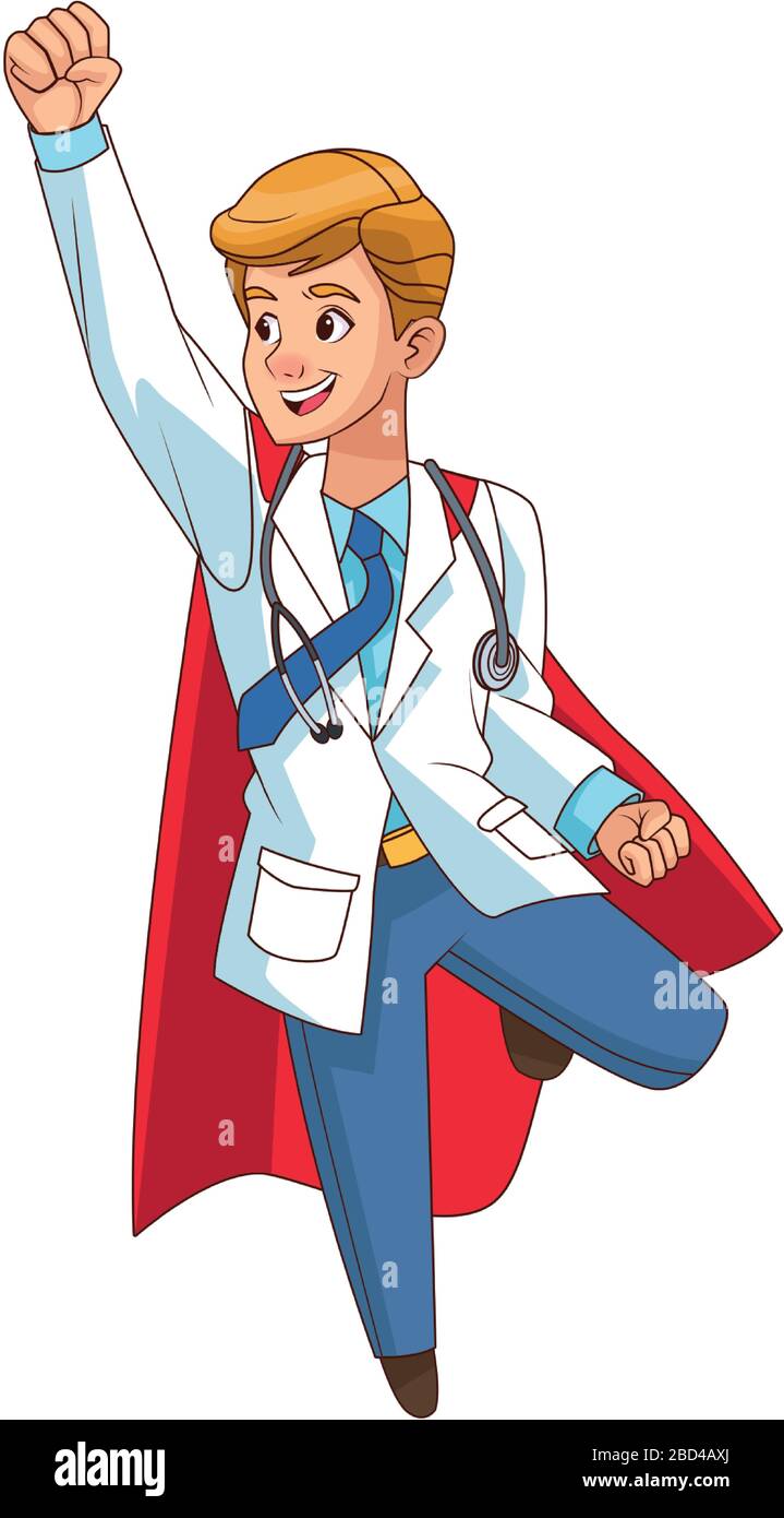 super doctor flying comic character Stock Vector Image & Art - Alamy