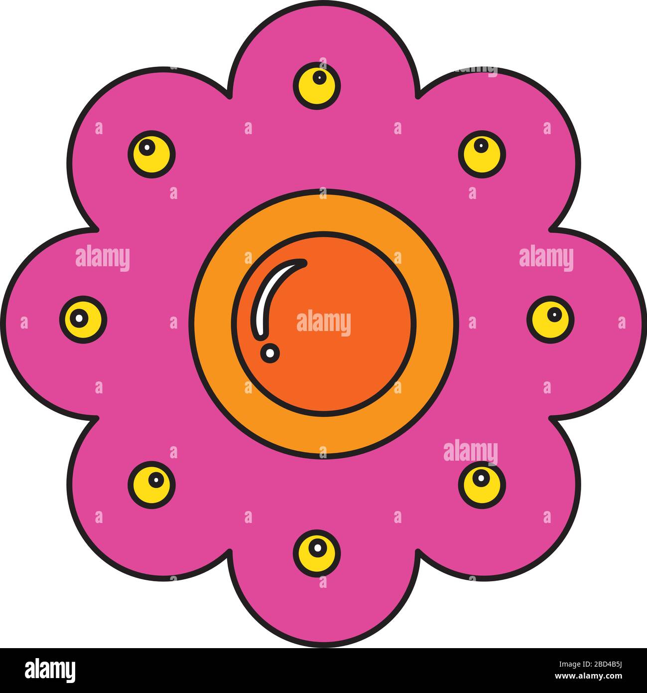 Isolated flower icon vector design Stock Vector Image & Art - Alamy