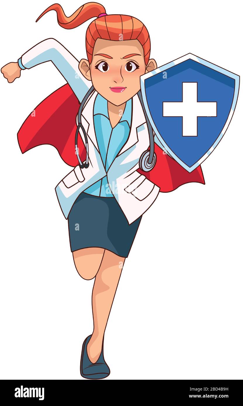 Girl cape run Stock Vector Images - Alamy