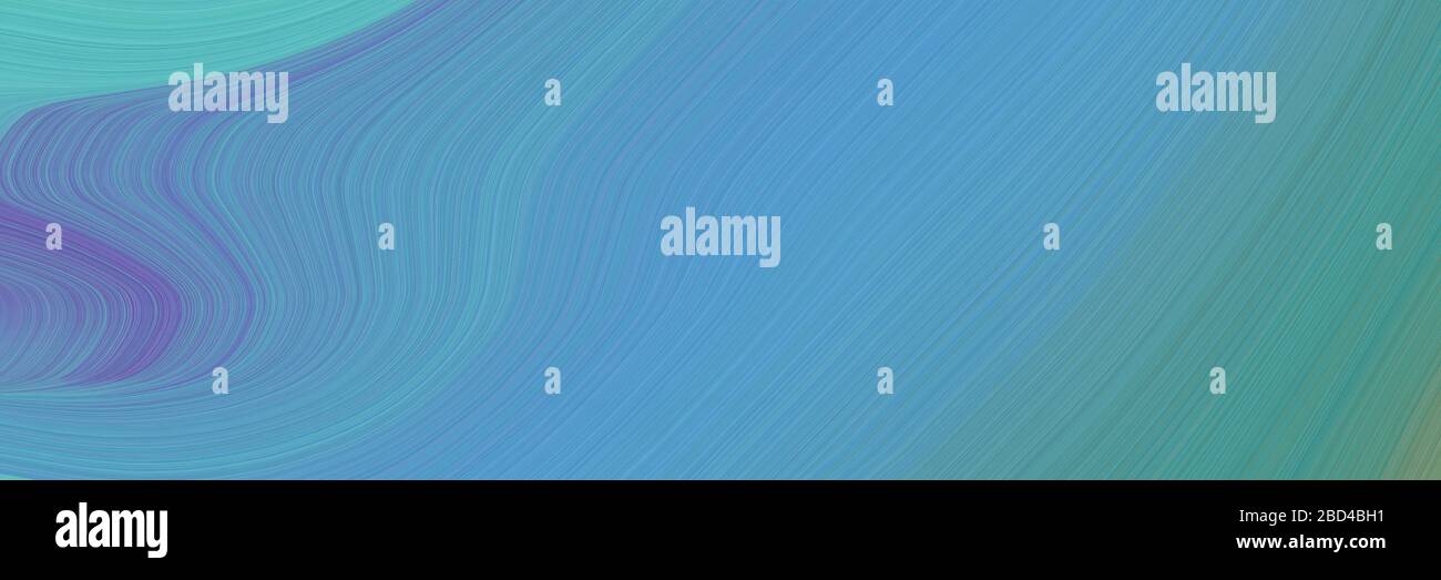 elegant colorful header design with cadet blue, blue chill and medium ...
