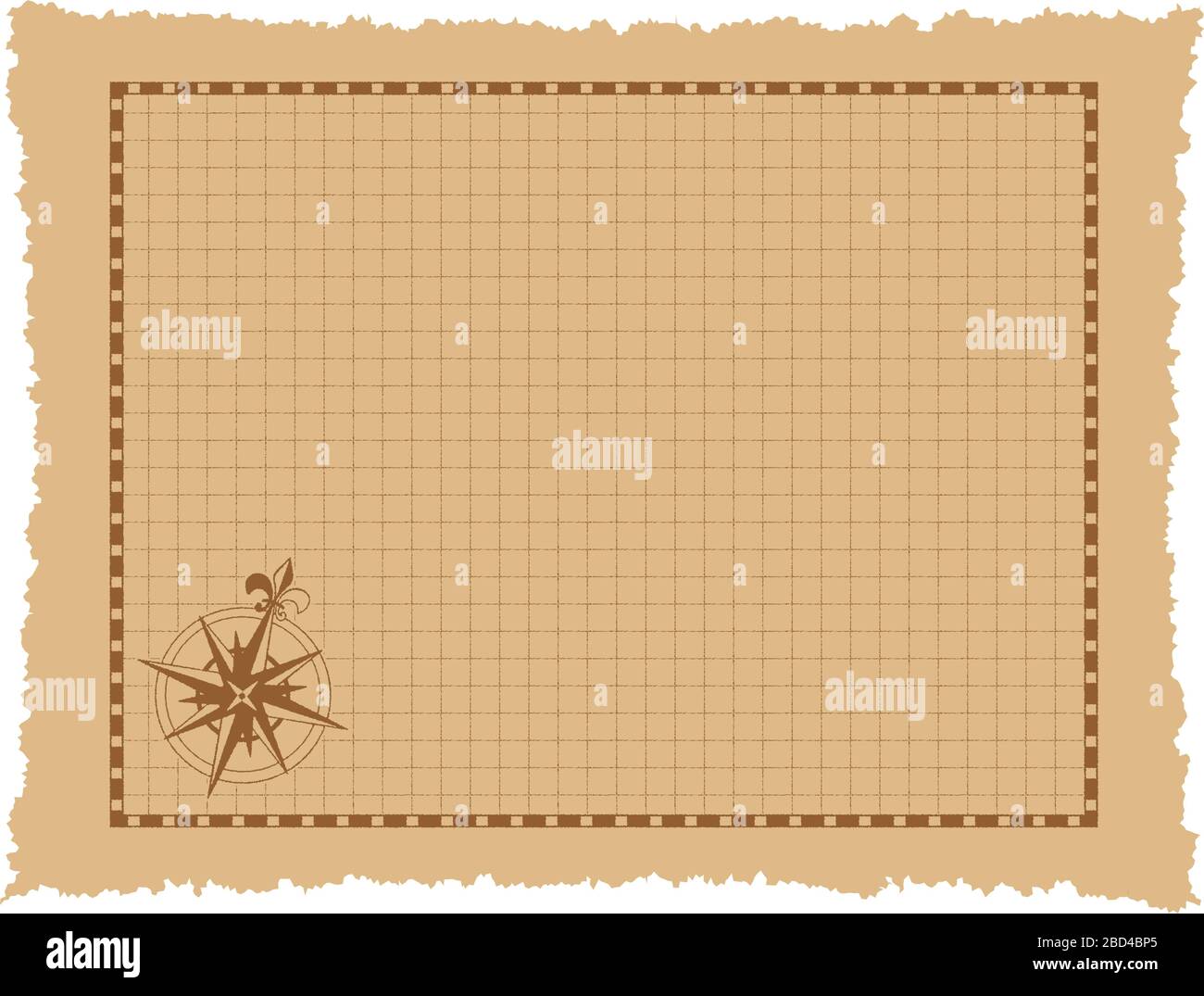 Blank Treasure Map Grid