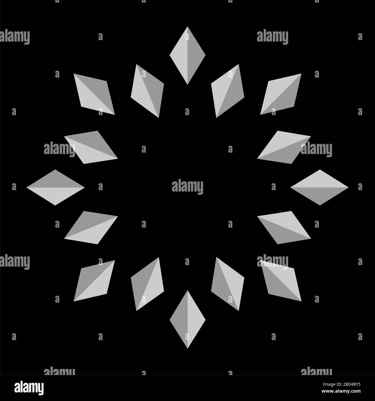 Silver Star Circle Frame Illustration Design. Vector EPS 10 Stock Photo ...