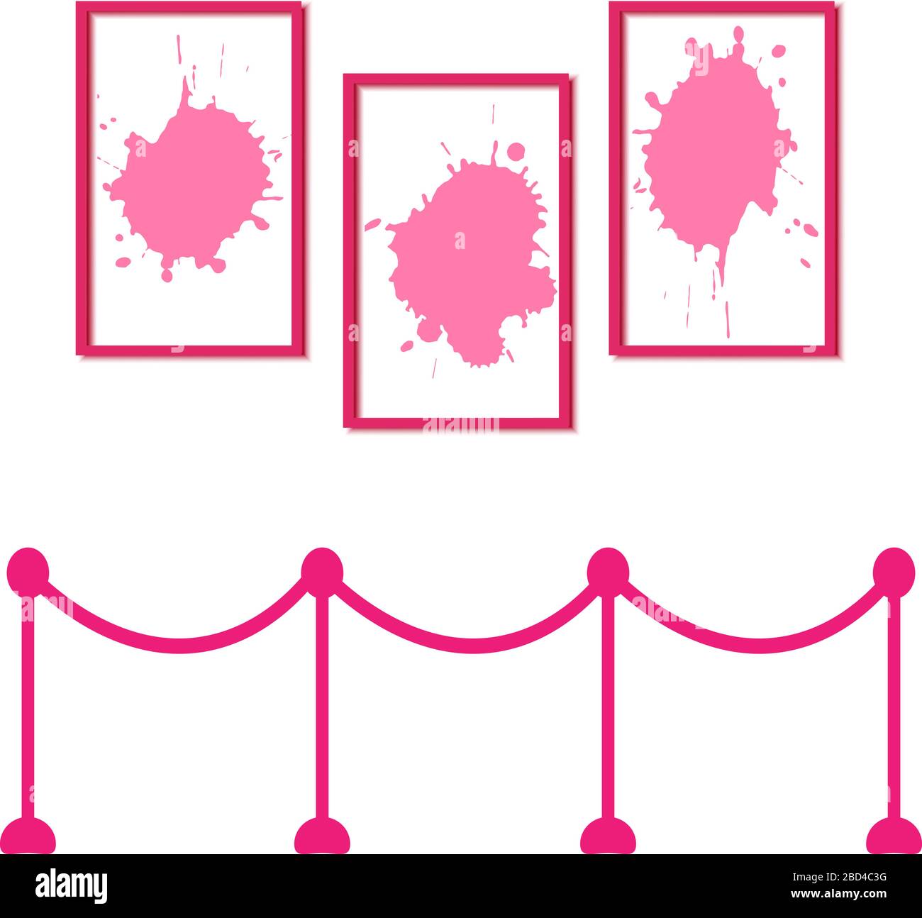 White podium on wall Stock Vector Images - Alamy