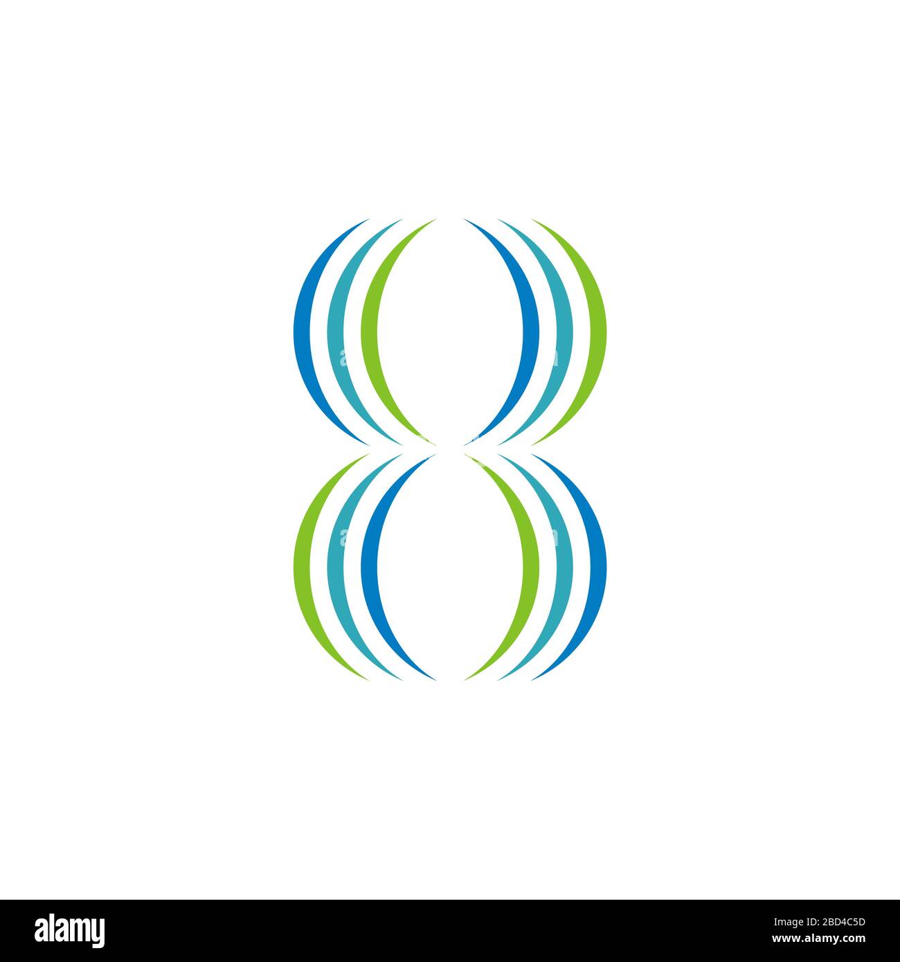 Number 8 logo Cut Out Stock Images & Pictures - Alamy