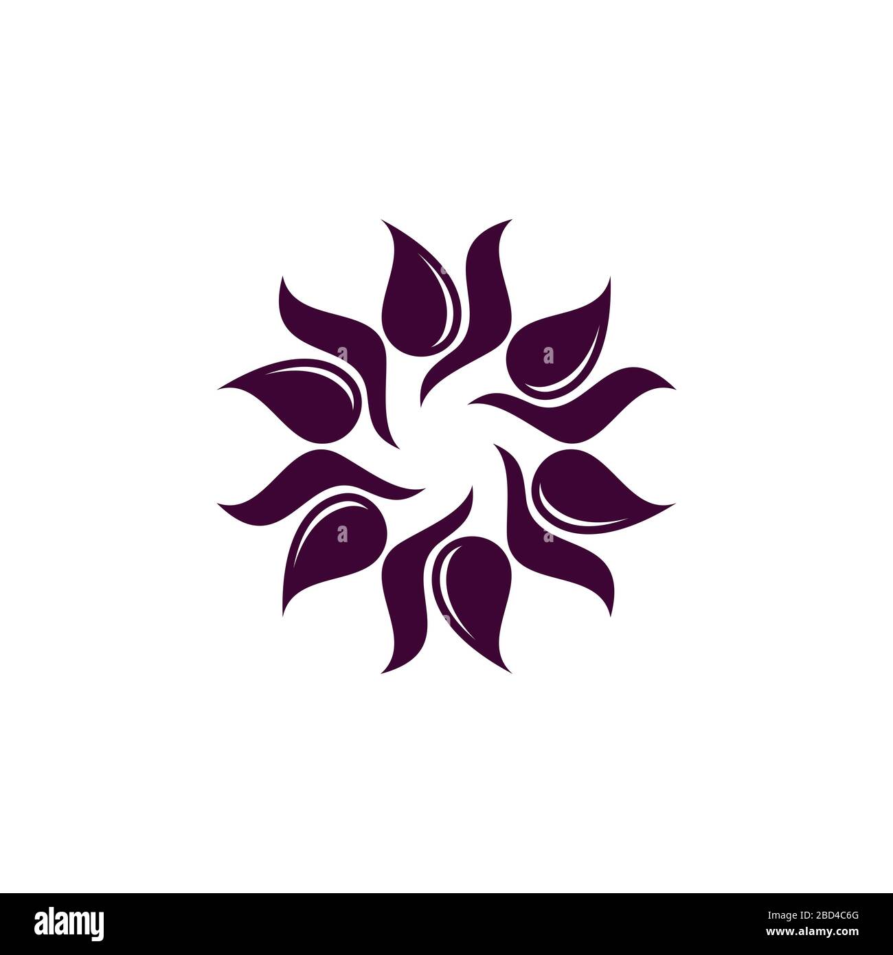 Purple Blossom Flower Logo Template Illustration Design. Vector EPS 10 ...