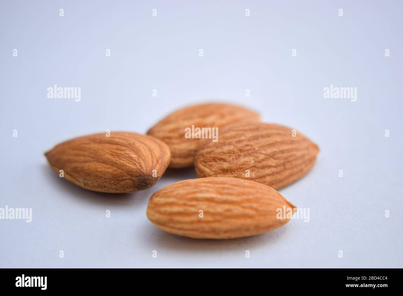 Almonds. Almond nut isolated.Full depth of field. Close-Up Stock ...