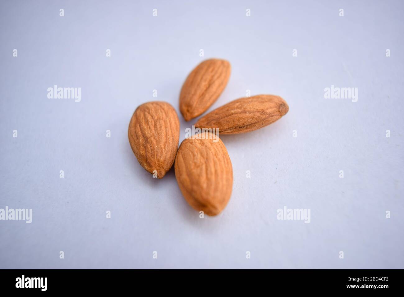 Almonds. Almond nut isolated.Full depth of field. Close-Up Stock ...