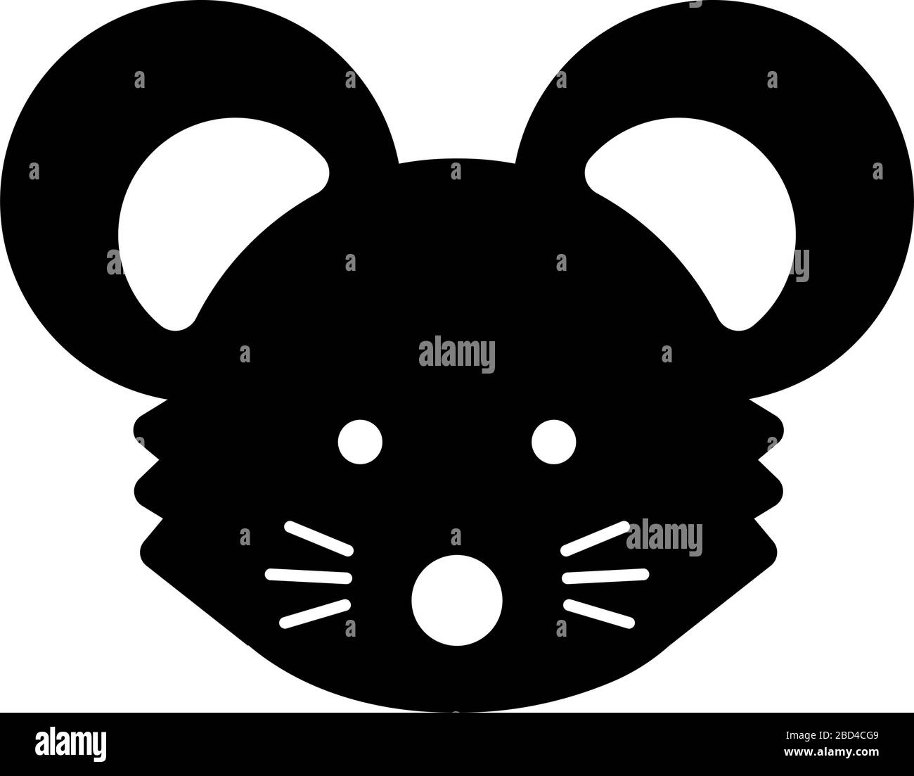 Illustration face cute little Black and White Stock Photos & Images - Alamy