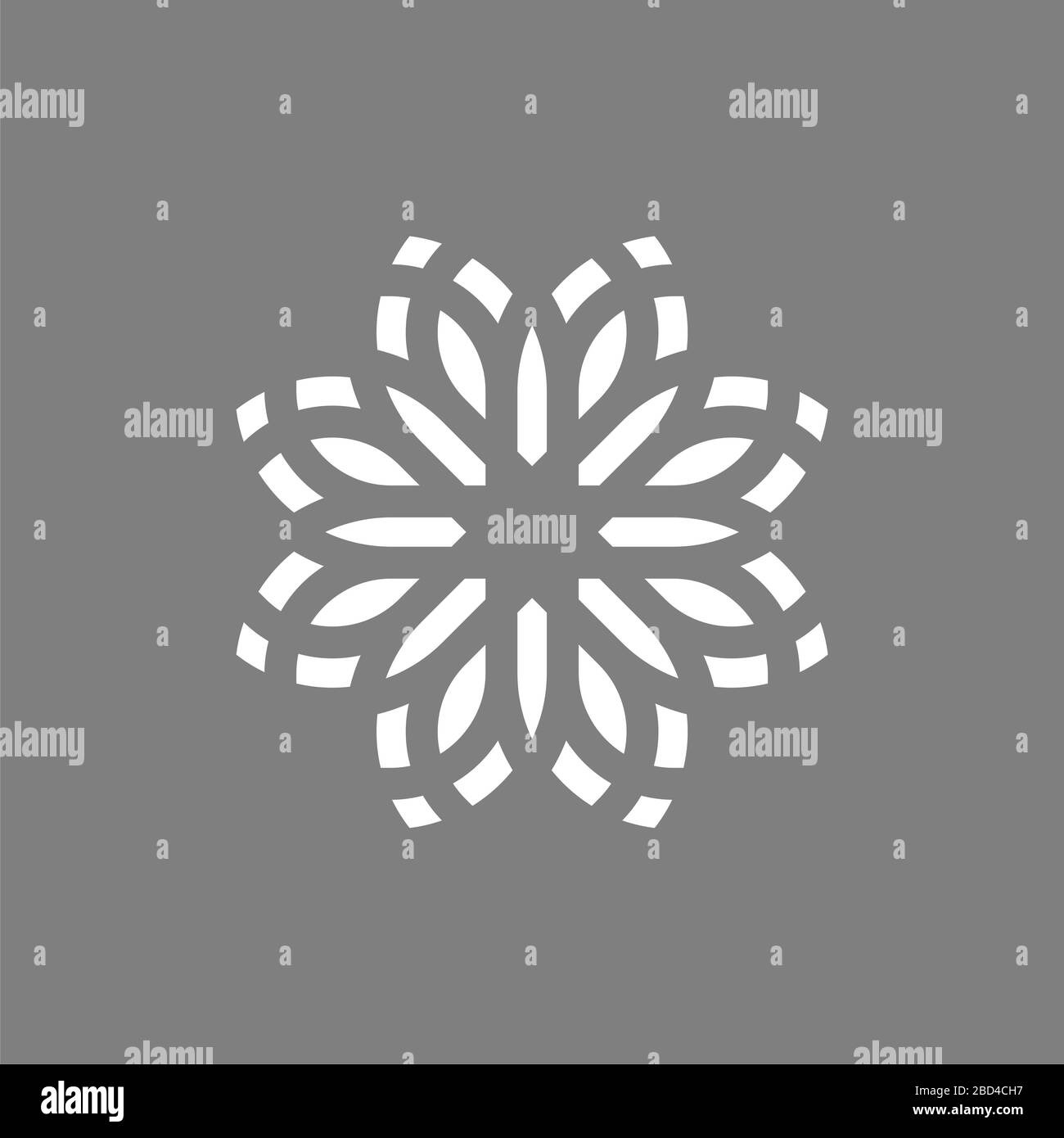 Star Flower Ornamental Pictograph Logo Template Illustration Design ...