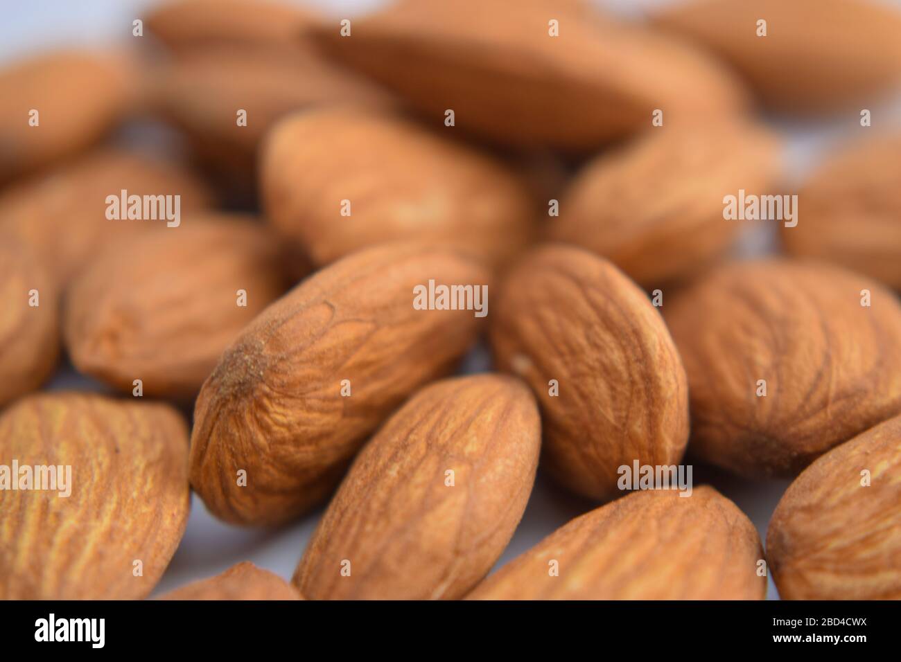 Almonds. Almond nut isolated.Full depth of field. Close-Up Stock ...