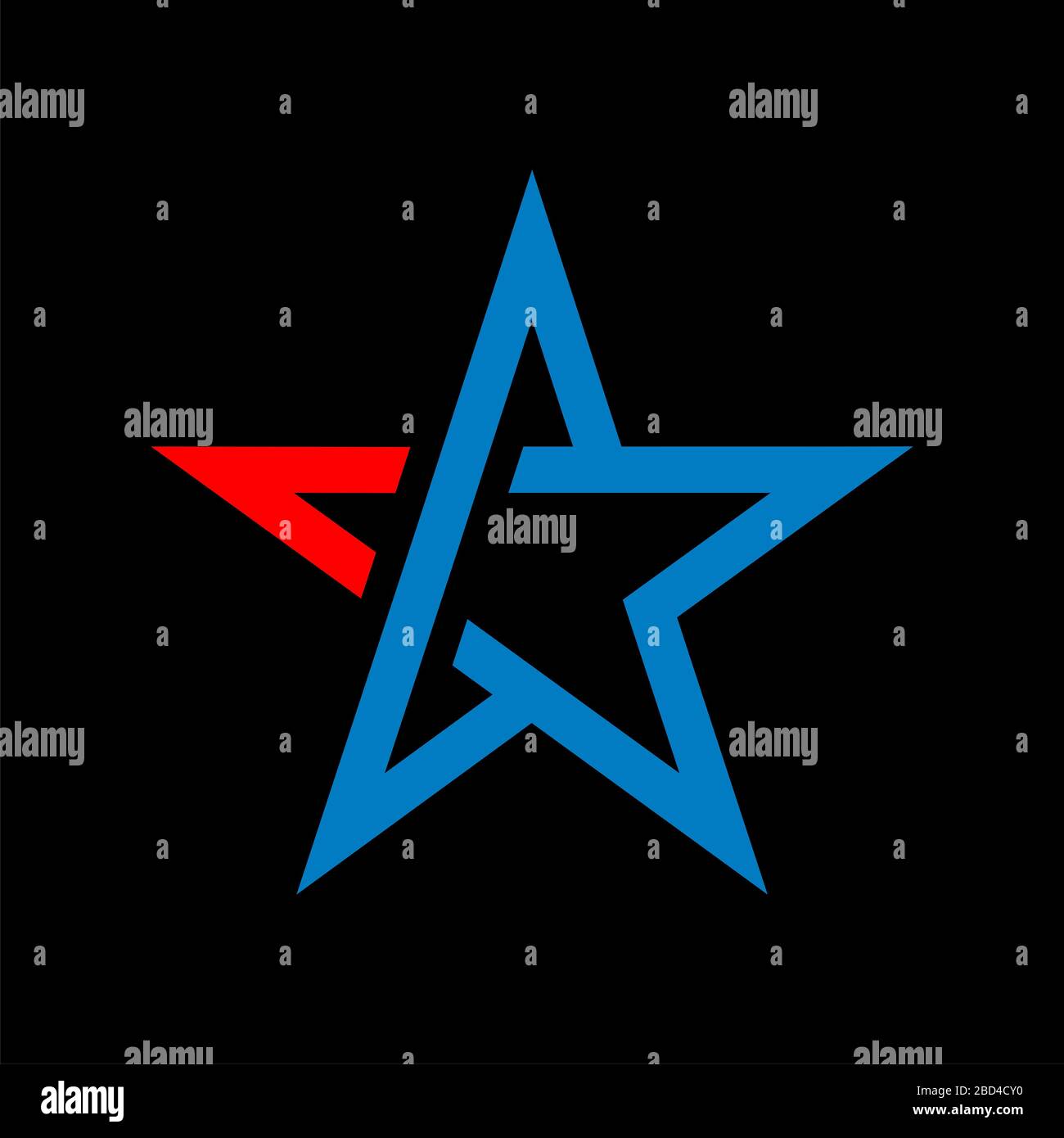 Pentagram Star Logo Template Illustration Design. Vector EPS 10 Stock ...
