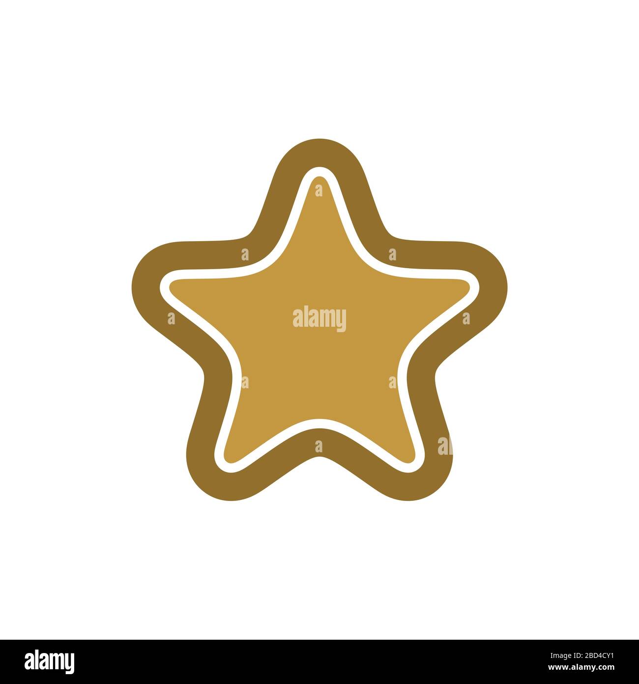 Gold Star Line Logo Template Illustration Design. Vector EPS 10 Stock ...