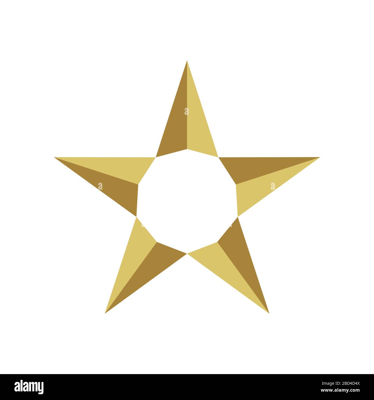 Gold Star Sign Logo Template Illustration Design. Vector EPS 10 Stock ...