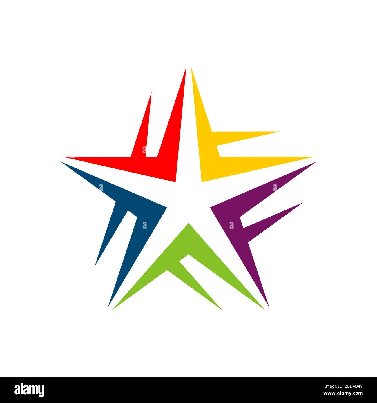 Colorful Star Sign Logo Template Illustration Design. Vector EPS 10 ...