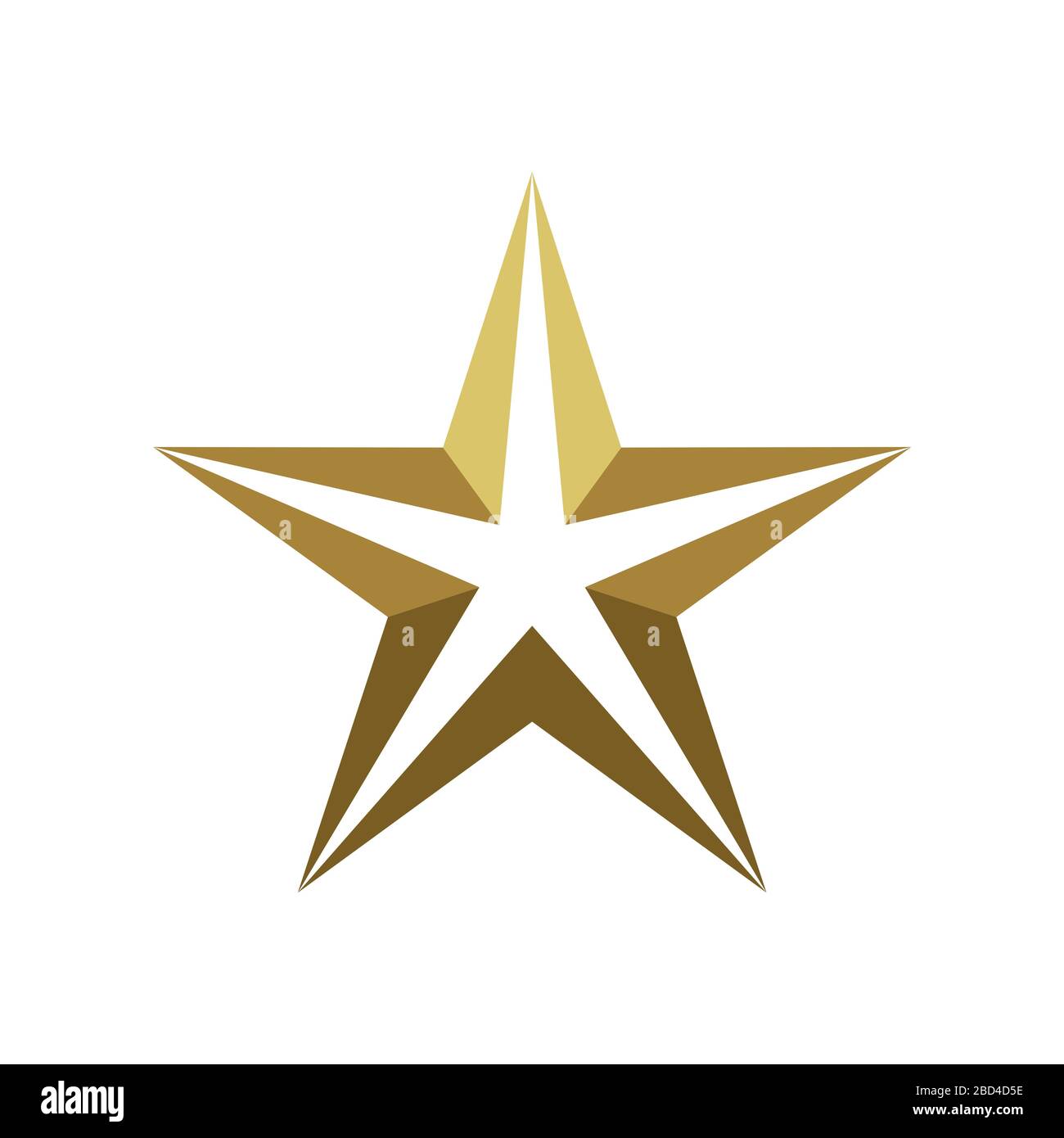 Gold Star Sign Logo Template Illustration Design. Vector EPS 10 Stock ...