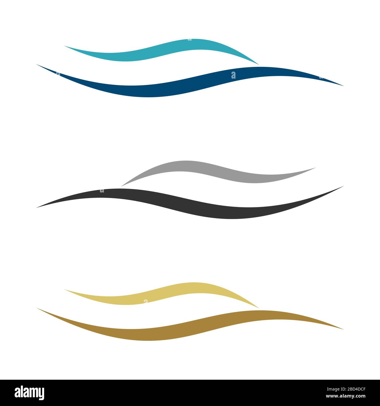 Ornamental Wave Line Logo Template Illustration Design. Vector EPS 10 ...