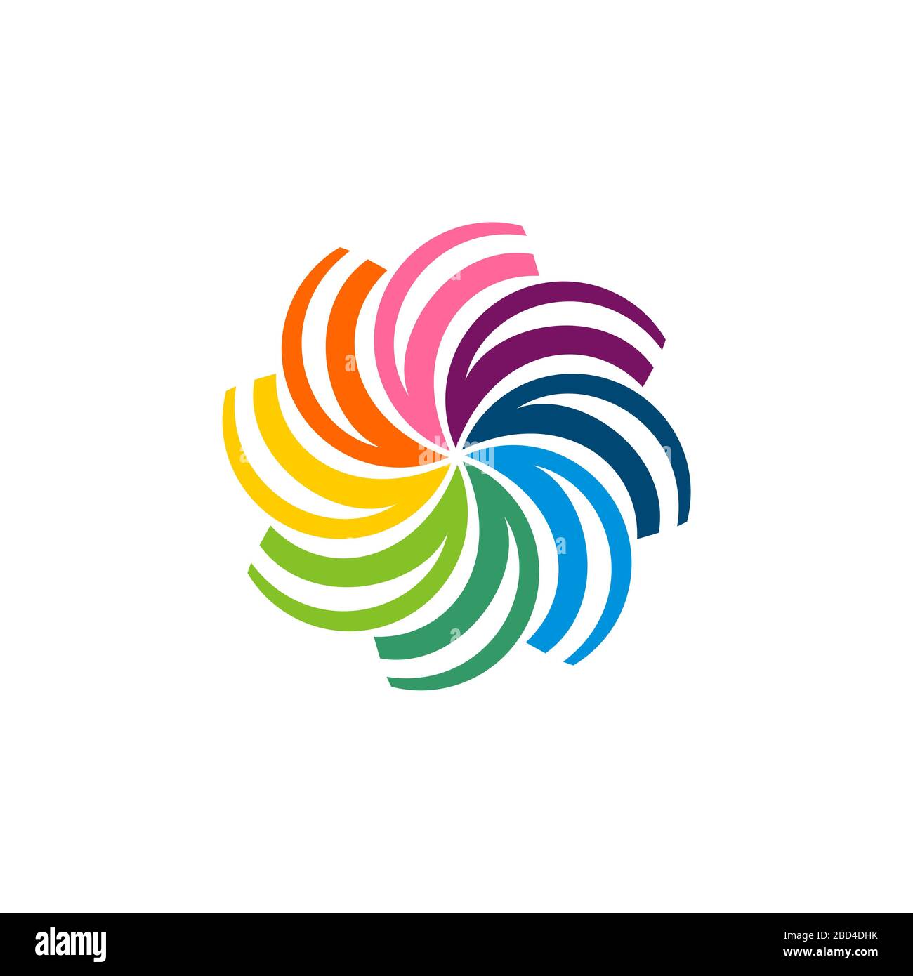 Decorative Colorful Star Logo Template Illustration Design. Vector EPS ...