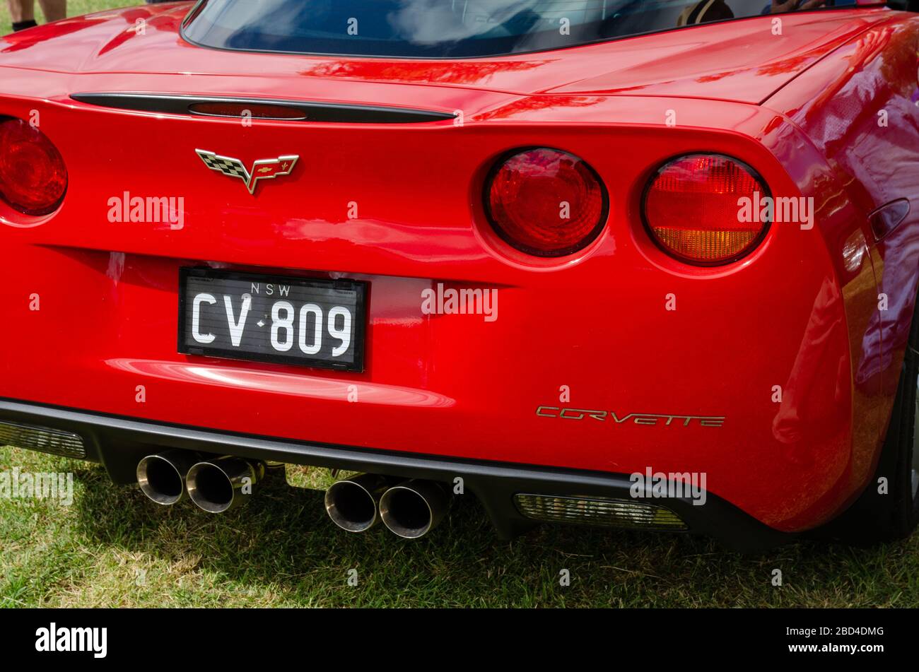 Rear of a Chevrolet Corvette C6 circa 2008 Stock Photo - Alamy