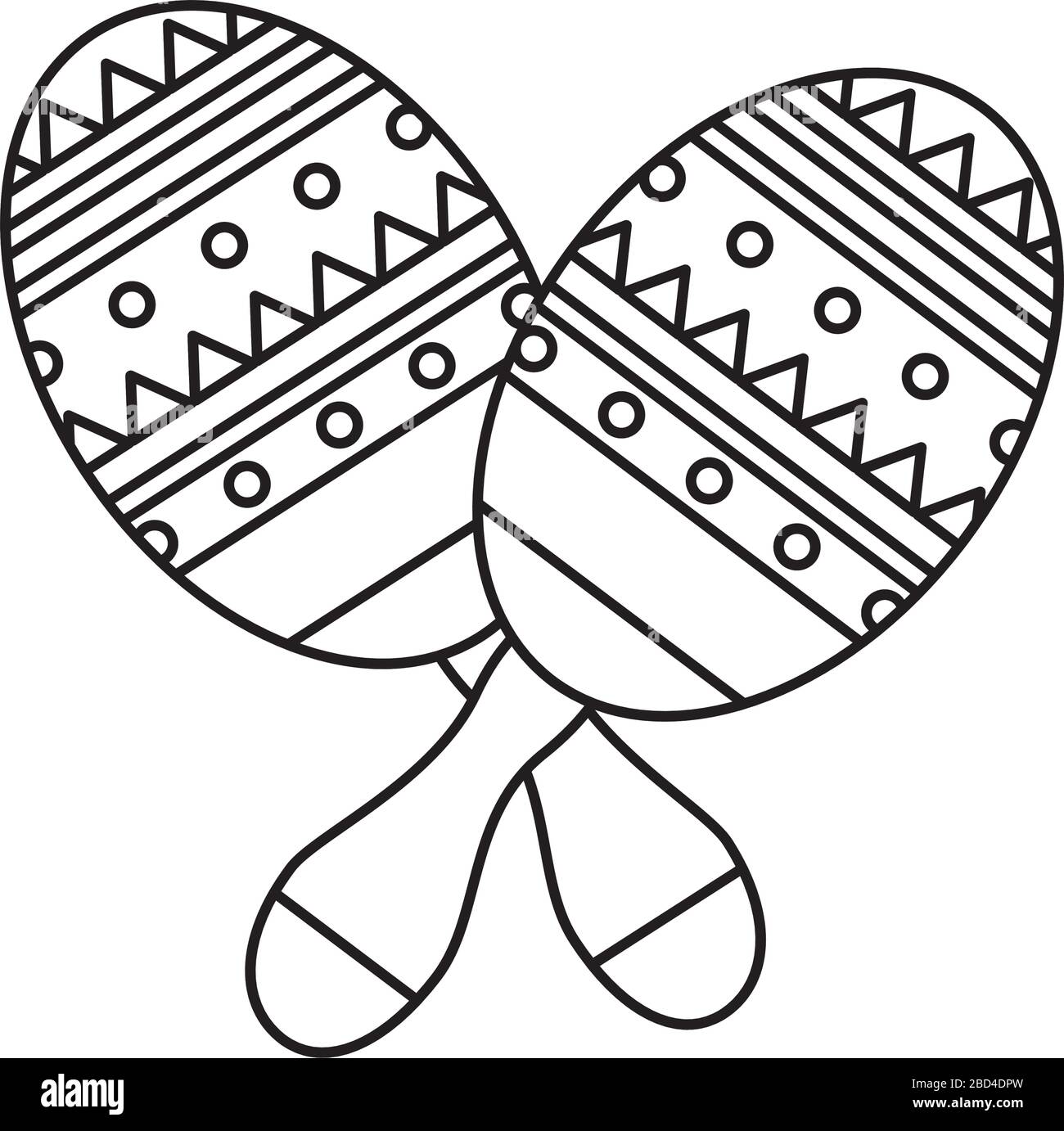 Isolated mexican maracas vector design Stock Vector Image & Art - Alamy