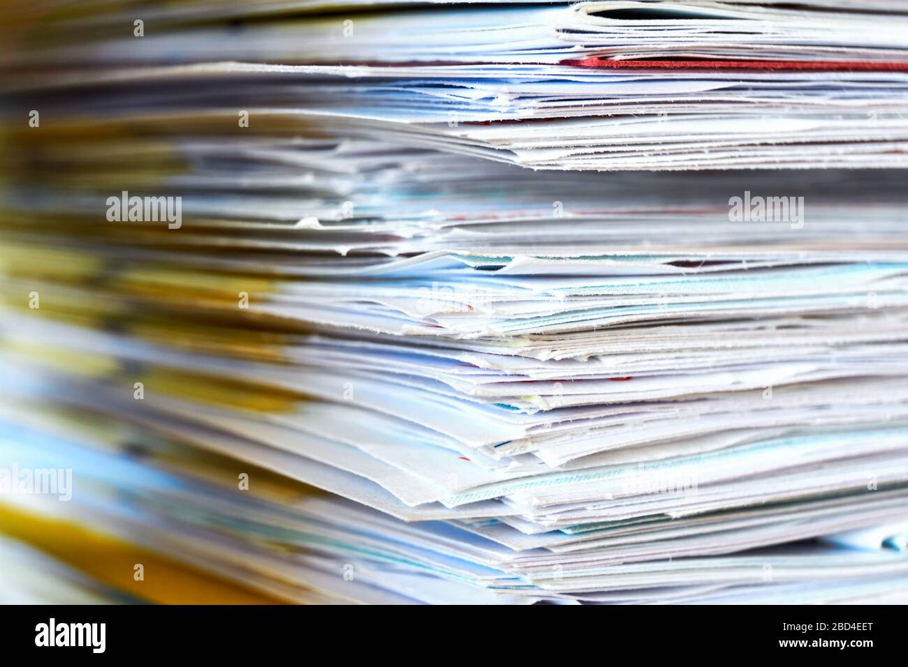 Stack of bills unpaid hi-res stock photography and images - Alamy