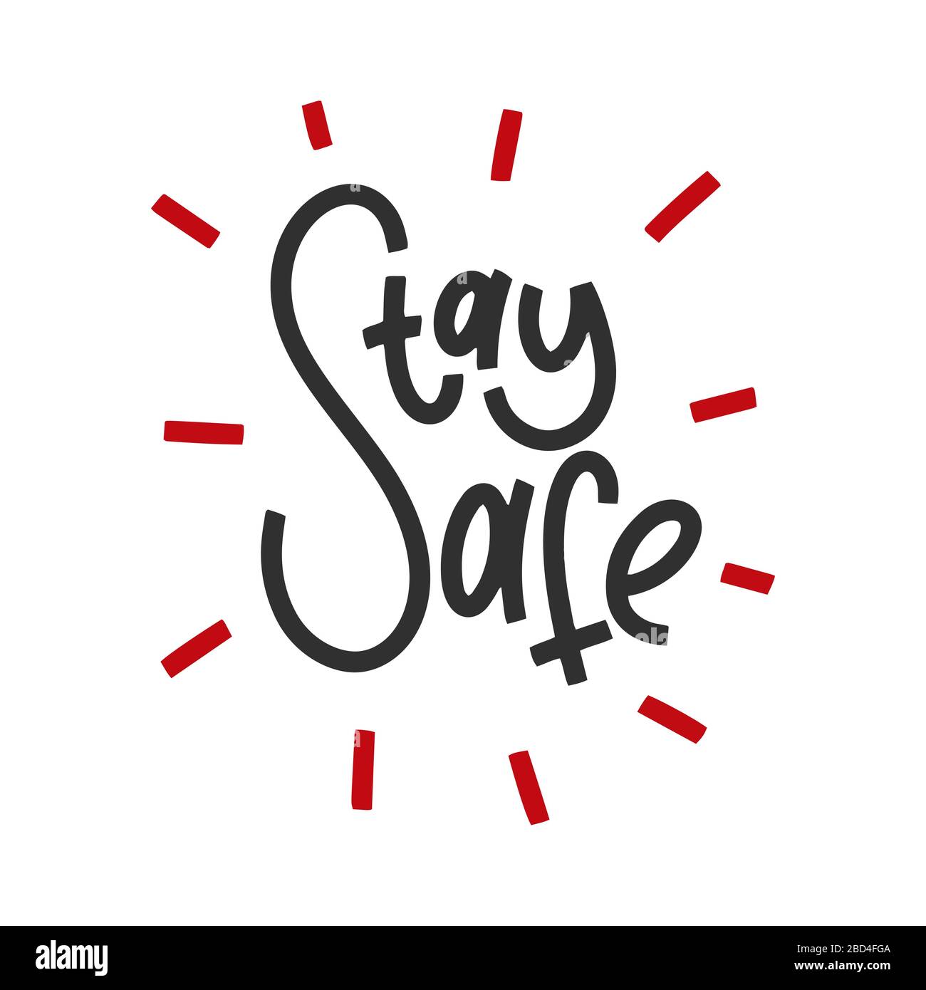 Covid-19 stickers. Stay safe. Coronavirus lettering. Elements for ...