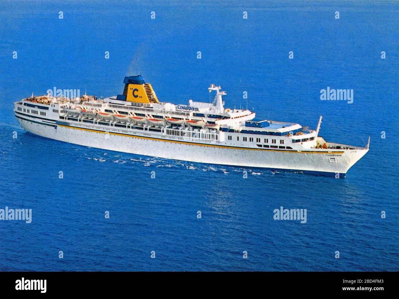 The MN Costa Riviera passenger ship ca. 1980 Stock Photo - Alamy