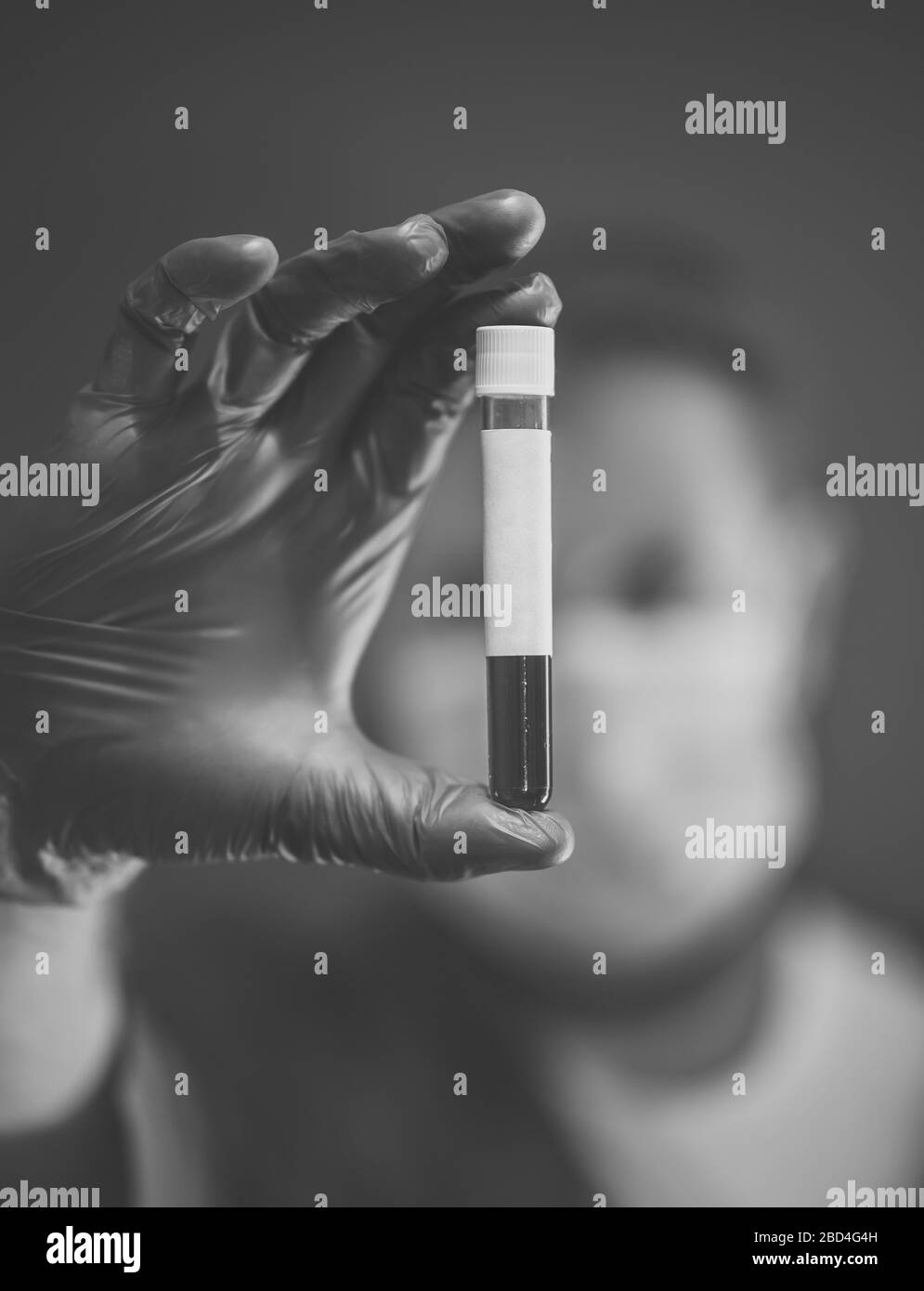 Man covid test Black and White Stock Photos & Images - Alamy