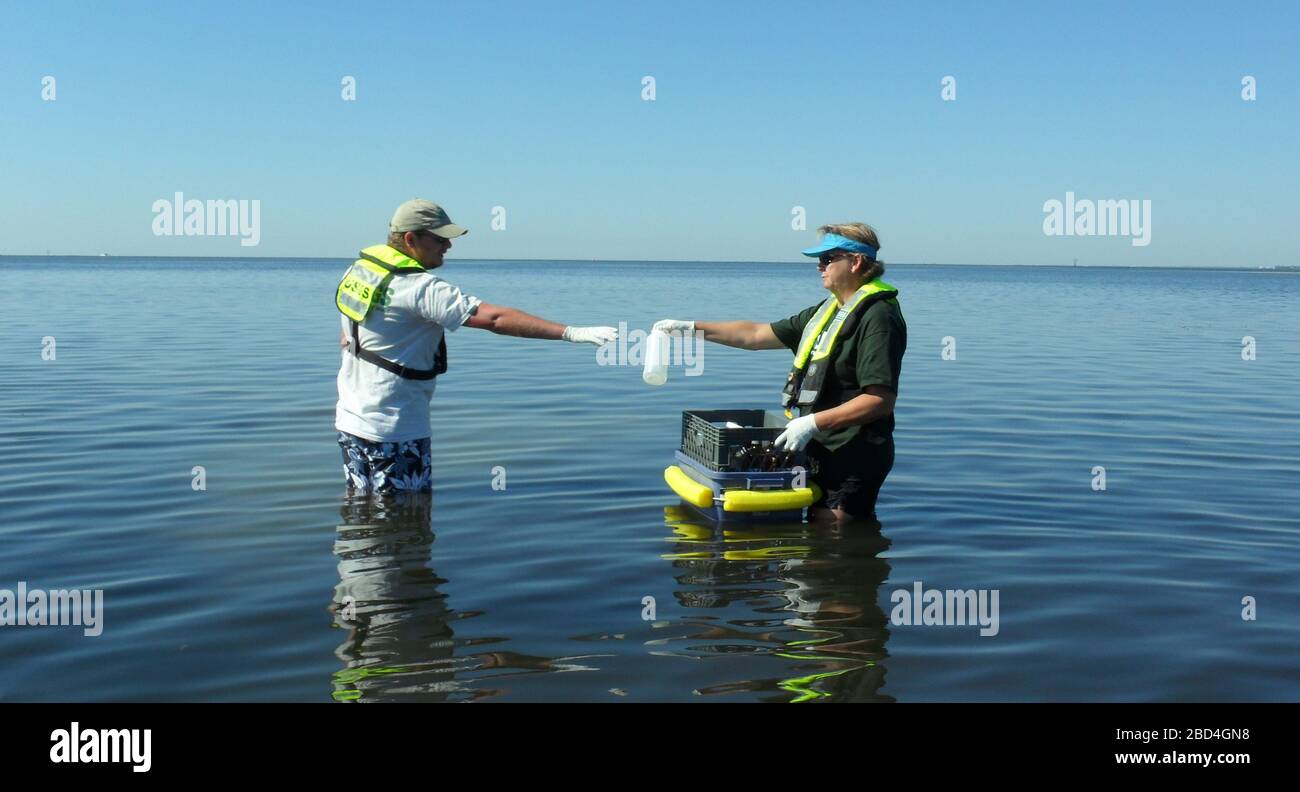 U.S. Geological Survey (USGS) scientists collected environmental data ...