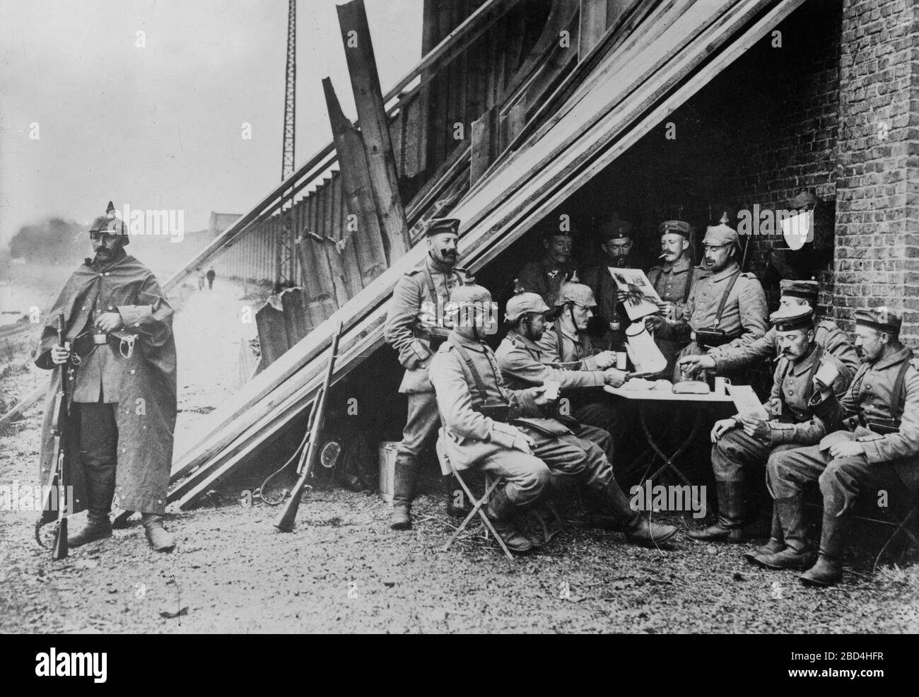 German soldiers in France during World War I ca. 1914-1915 Stock Photo ...
