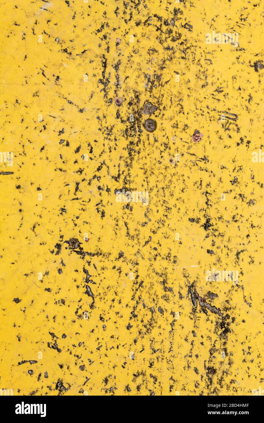 Old Weathered Yellow Painted Rusty Metal Texture Stock Photo - Alamy