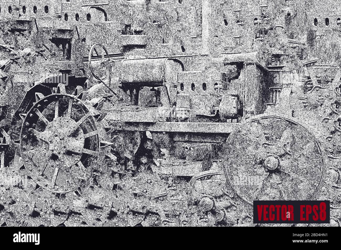 Historical tractor Stock Vector Images - Alamy