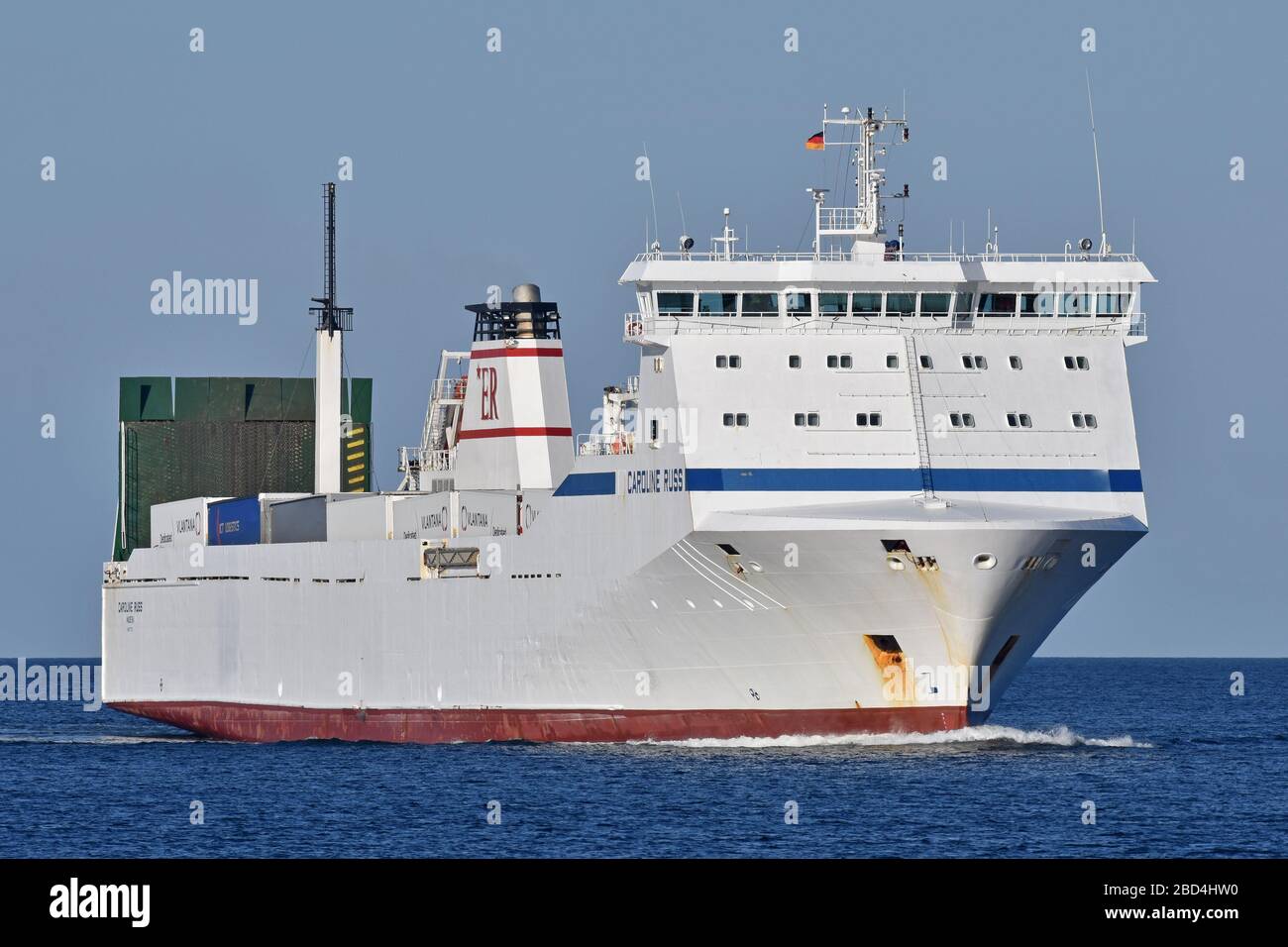Caroline Russ inbound for Kiel from Klaipéda, serving for DFDS Stock ...