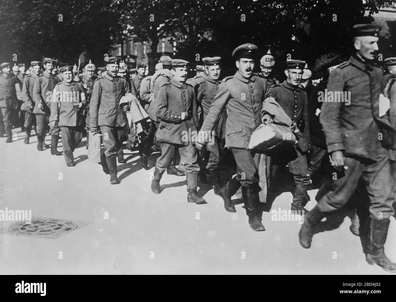 World War 1 German Soldiers Marching