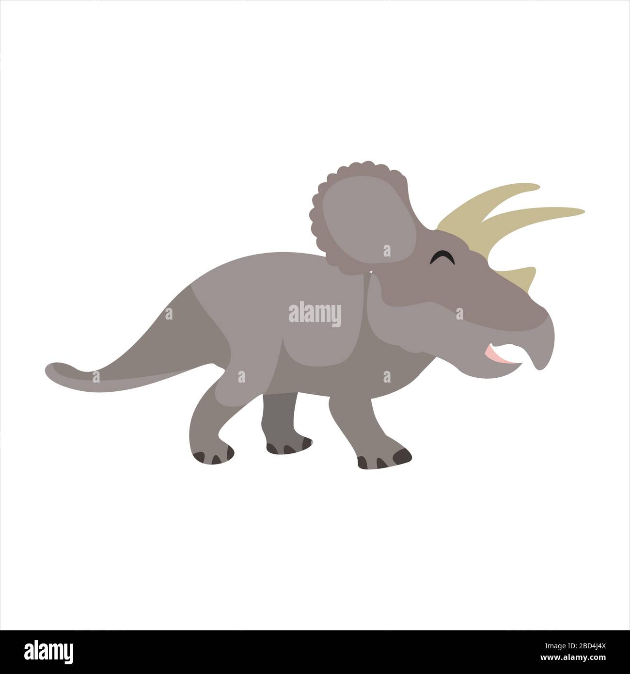 Cute animal dinosaur clip art illustration cartoon character Stock ...